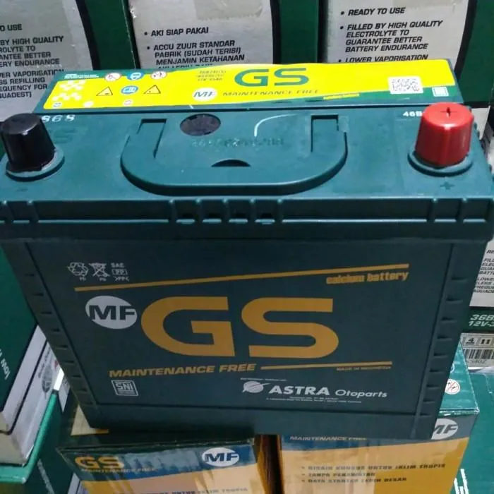 RECOMMEND Aki Mobil / Battery GS ASTRA Type GS MF 46B24LS / NS60LS 12V 45AH | Lazada Indonesia