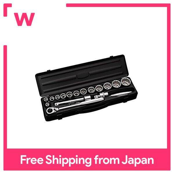 TONE Socket Wrench Set 760MBK Drive 12.7mm (1/2 ) Black Contents 17 ...