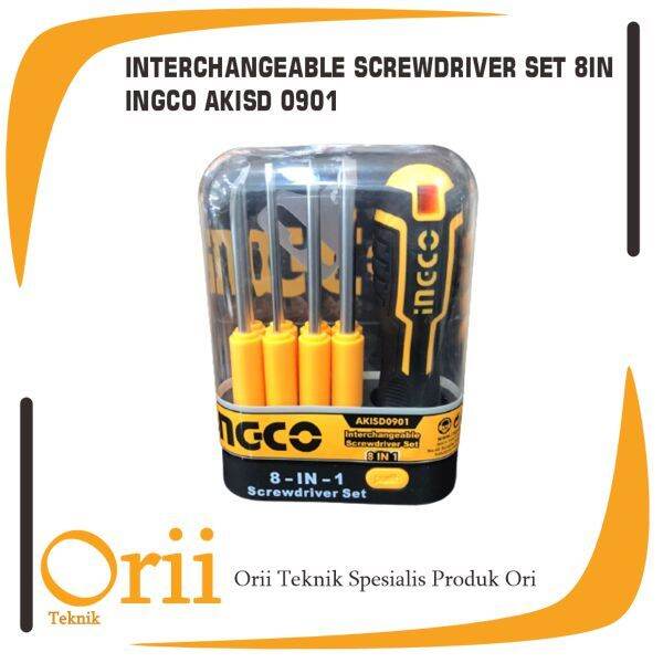 OBENG MINI (SET) 8 IN 1 INGCO AKISD0901 | Lazada Indonesia