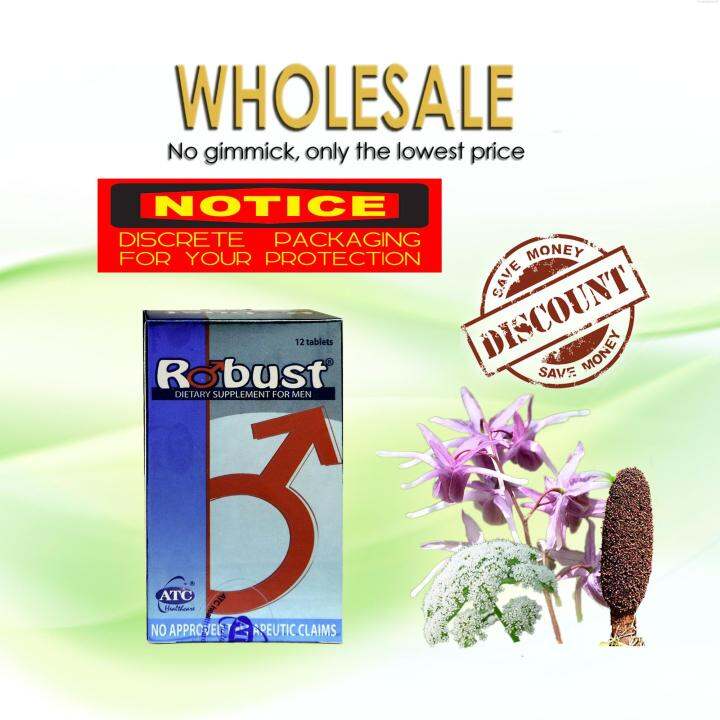 ATC Robust 500mg regular dietary supplement for Men in bottle of 12's ...
