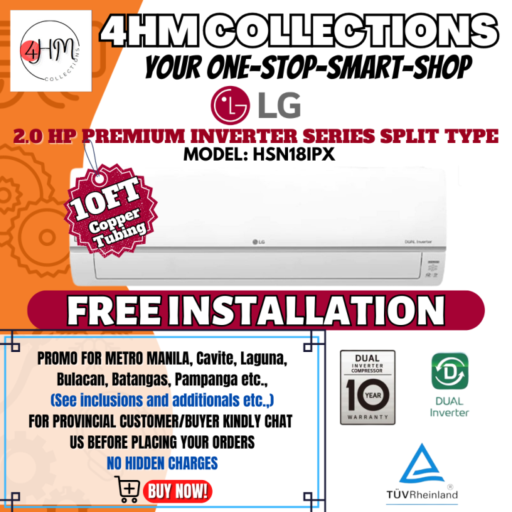 4HMC LG 2.0 HP Premium Thinq Wi-Fi Inverter with Ionizer & UV-Light ...