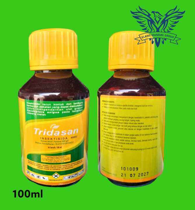 TRIDASAN 600 EC 100 ml Insektisida Fentoat 600 g/l Mengendalikan Ulat ...