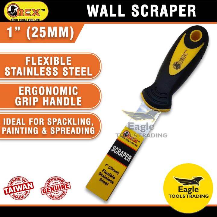 Orex Wall Scraper 1 inch (25mm) | Putty Knives Steel Paint Scrapper ...