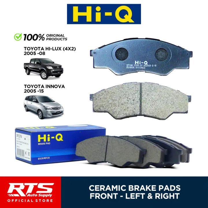 Hi-Q Front Brake Pad for Toyota Innova 2005-2015 and Hilux Vigo 4x2 ...