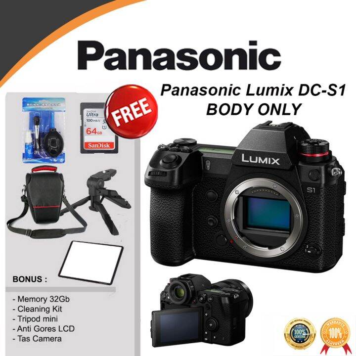 Camera Panasonic Lumix DC-S1 Body Only - BO - DCS 1 Mirrorless Digital ...