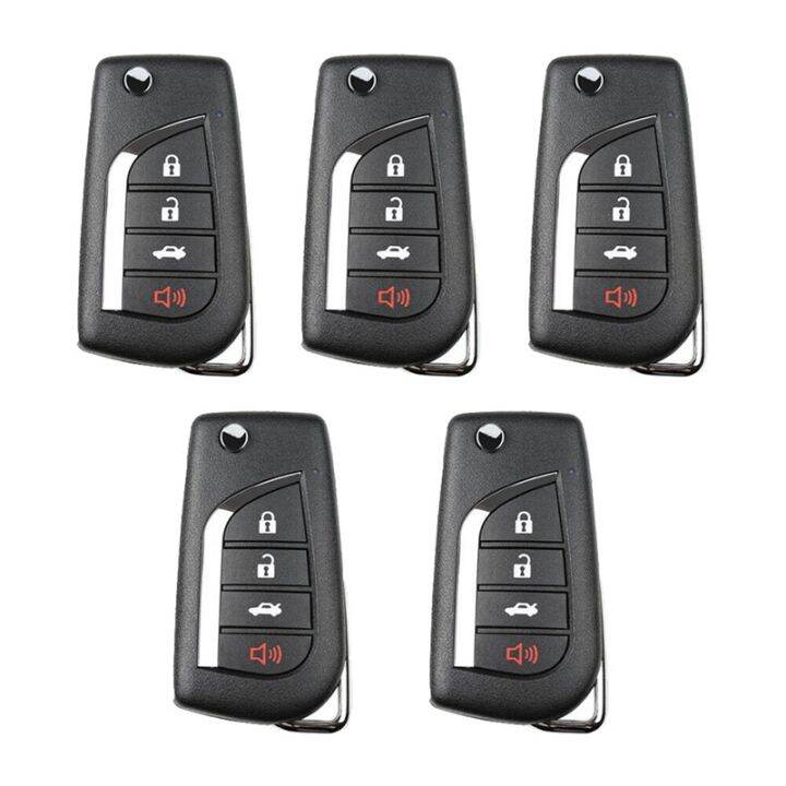 XKTO10EN Wire Universal Remote Key Fob New Black for Toyota Flip 4 ...