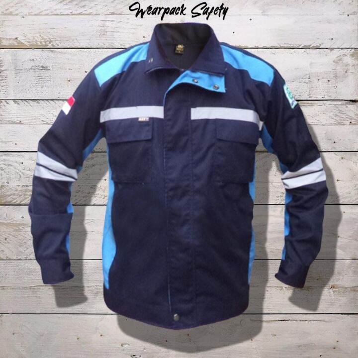 Jaket Wearpack Safety Dongker Tosca Atasan Wearpack Lengan Panjang ...