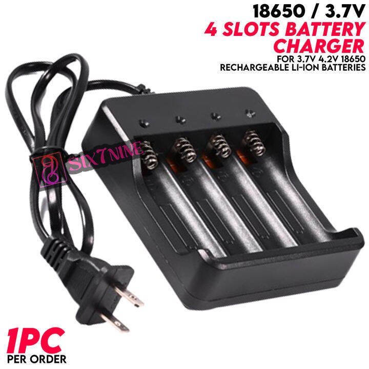 18650 4-Slots Battery Charger For 3.7V 4.2V 18650 Rechargeable Li-ion ...
