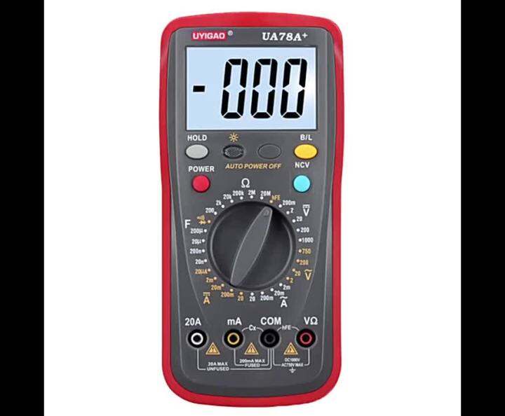 UYIGAO UA78A Plus Digital Multimeter 10A DCAC Resistance Capacitive ...