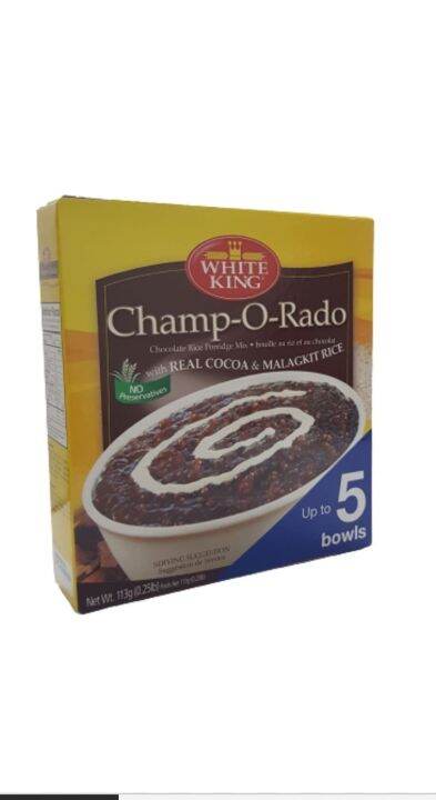Champ-O-Rado Champorado White King with Real Cocoa & Malagkit Rice ...