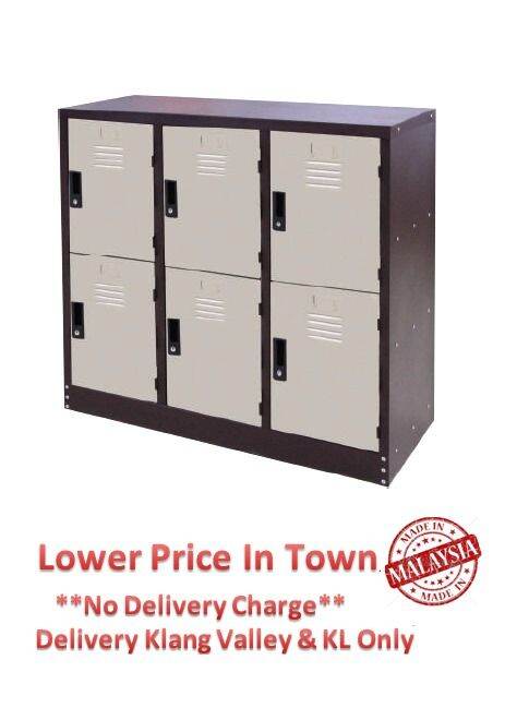 Steel Locker | Half Height 6 Compartment Steel Locker | Lazada