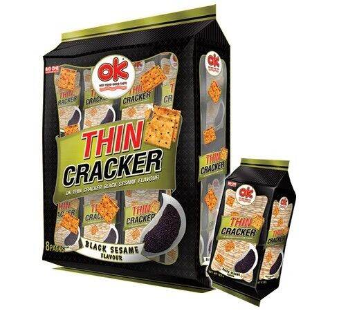 OK Thin Cracker Black Sesame Flavour 259g โอเค ทิน แครกเกอร์ รสงาดำ ...
