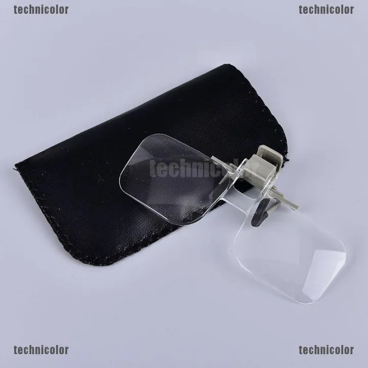TCPH Eyeglass Folding Magnifying Glasses Clip On Precise Magnifier Flip ...