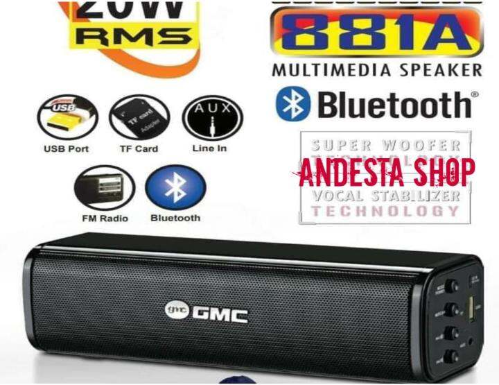 Speaker Bluetooth Mini GMC 881A / 8899B Speaker Portable USB Memory GMC 881A | Lazada Indonesia