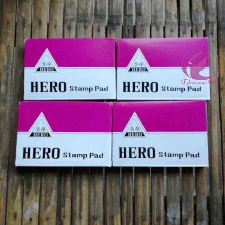 Stamp Pad Hero Besar E1460 Violet Bantalan Stempel Hero Besar Bak ...