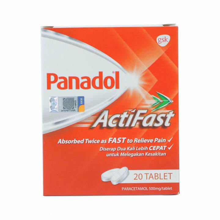Panadol Actifast 20's | Lazada