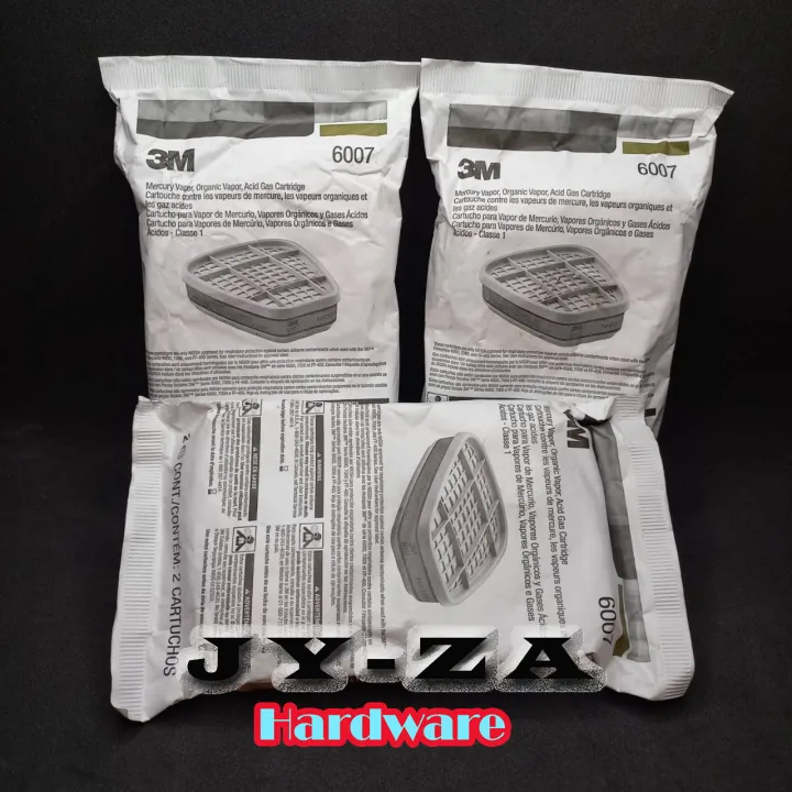 3M 6007 ตลับกรองไอระเหยสารปรอทคลอรีน ซัลเฟอร์ไดออกไซด์ ไอระเหย ...
