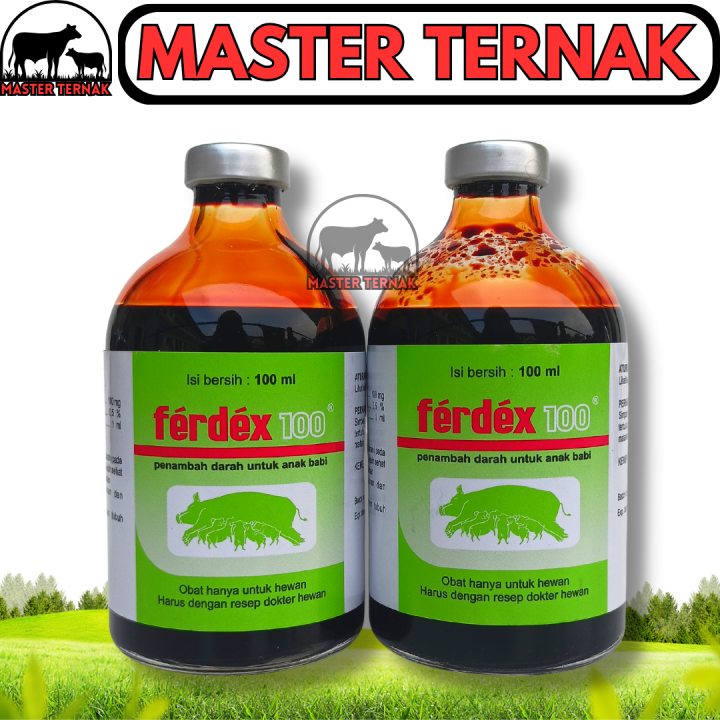FERDEX 100 ml - Obat Penambah Darah Hewan Sapi Kambing Kuda Babi Anemia ...