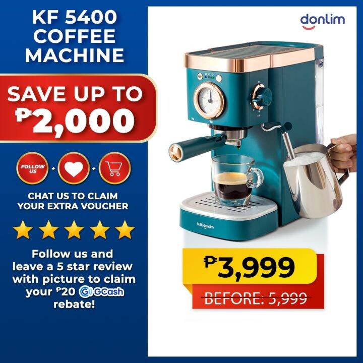 【factory outlet】 Donlim KF5400 Coffee Machine Espresso machine Coffee ...