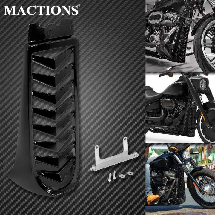 Motorcycle Front Lower Radiator Cover Chin Fairing Spoiler Black For ...