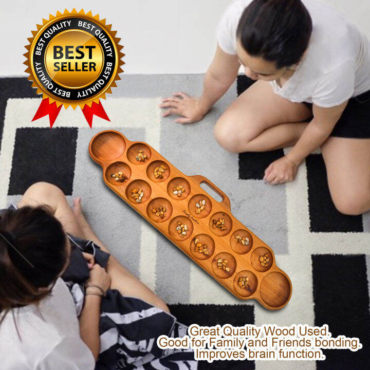Simply Creative Wooden Sungka Large 30 inches w/ Free Pebbles | Lazada PH