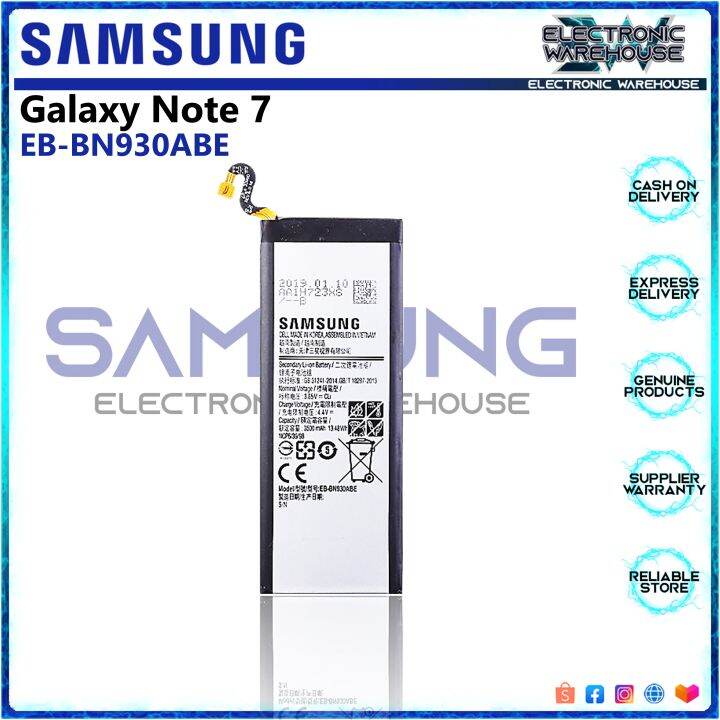 New Samsung Galaxy Note 7 EB-BN930ABE Battery 3500mAh Capacity | Lazada PH