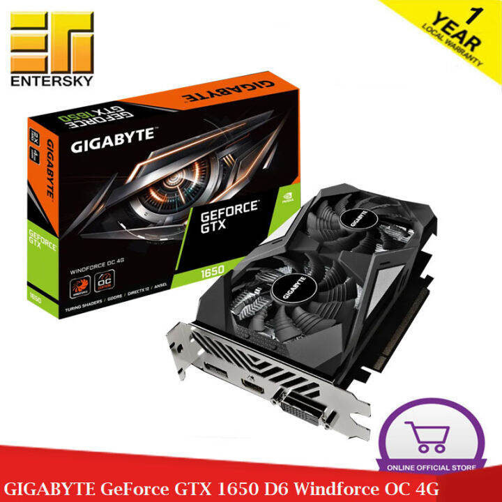 GIGABYTE GeForce GTX 1650 D6 Windforce OC 4G Graphics Card 4GB 128-Bit GDDR6 Video Card | Lazada PH