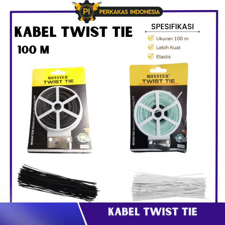 Kawat Pengikat Twist Tie Kabel Tali Ikat Twis Tali Ikatan Kabel Selang ...