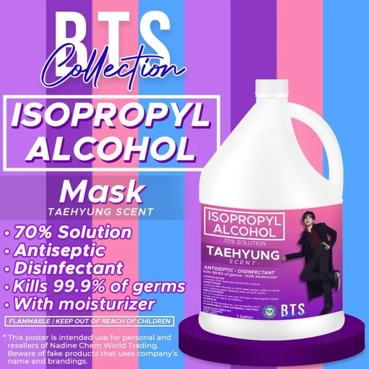 70% Isopropyl Alcohol BTS Collection Musk TAEHYUNG Scent | Lazada PH
