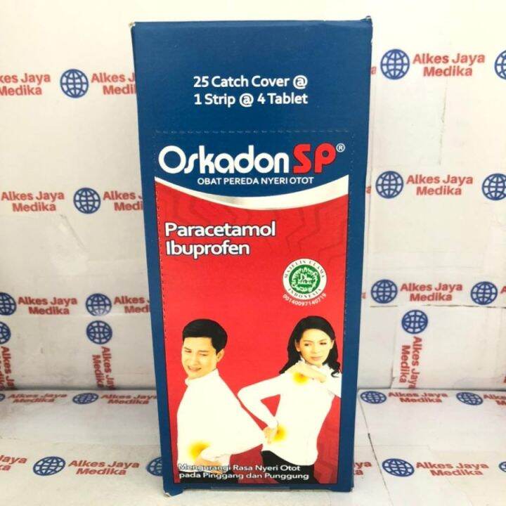 Oskadon Sp Box Isi 25 Strip 4 Tablet - Obat Pereda Nyeri Otot | Lazada ...
