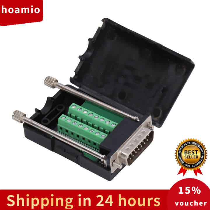 DB15 Solderless Connector 15 Pin Breakout Board DSUB Male Terminal ...