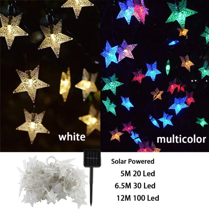 PLLEWY กันน้ำสวนพวงมาลัยอุปกรณ์งานปาร์ตี้คริสต์มาสกลางแจ้งตกแต่งสตริง ...