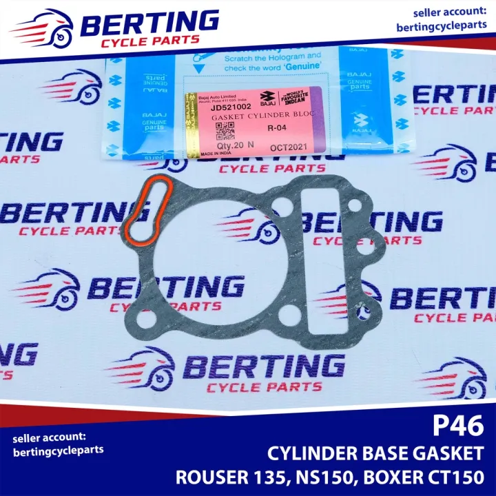CYLINDER BASE GASKET Rouser 135 NS150 Boxer CT150 Genuine JD521002 ...