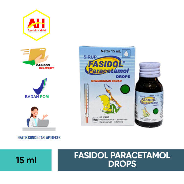 Fasidol Pasidol Vasidol Facidol drop parasetamol drop Obat demam bayi ...