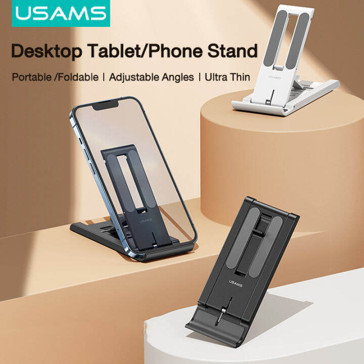 USAMS Desktop Tablet/Phone Stand Spring Folding Portable & Foldable ...