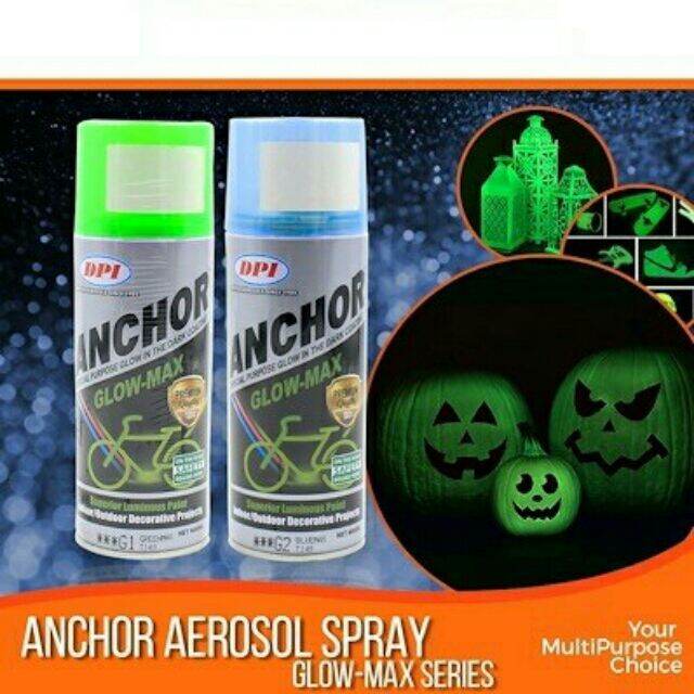 荧光漆Anchor spray Paint Glow Max G1 G2 Greenmax Bluemax ( Glow In The ...