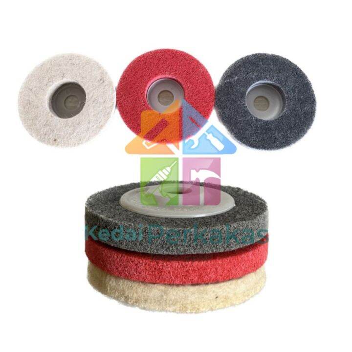 Grinding wool poles 4" untuk stainless steel | Lazada Indonesia