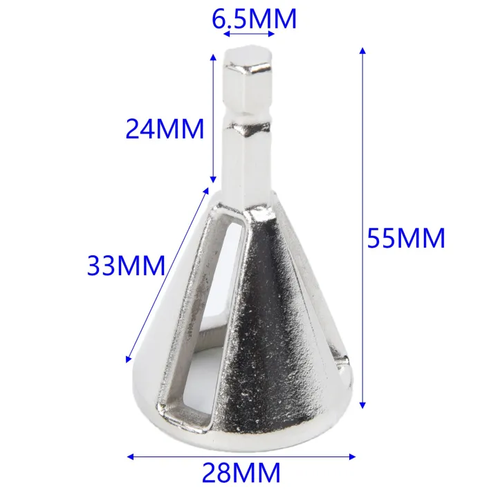 1Pc Deburring External Chamfer Tool Bolt Nut Drill CR12MOV Remover Burr ...