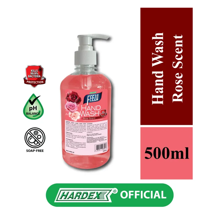 HARDEX FEEZA Hand Wash - Rose Scent - 500ml - Pencuci Tangan (HHS-HWR ...
