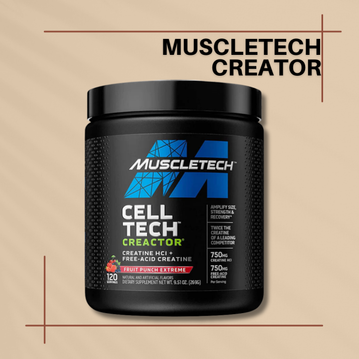 MuscleTech Cell-Tech Creactor | Creatine HCl Formula Free-Acid Creatine ...