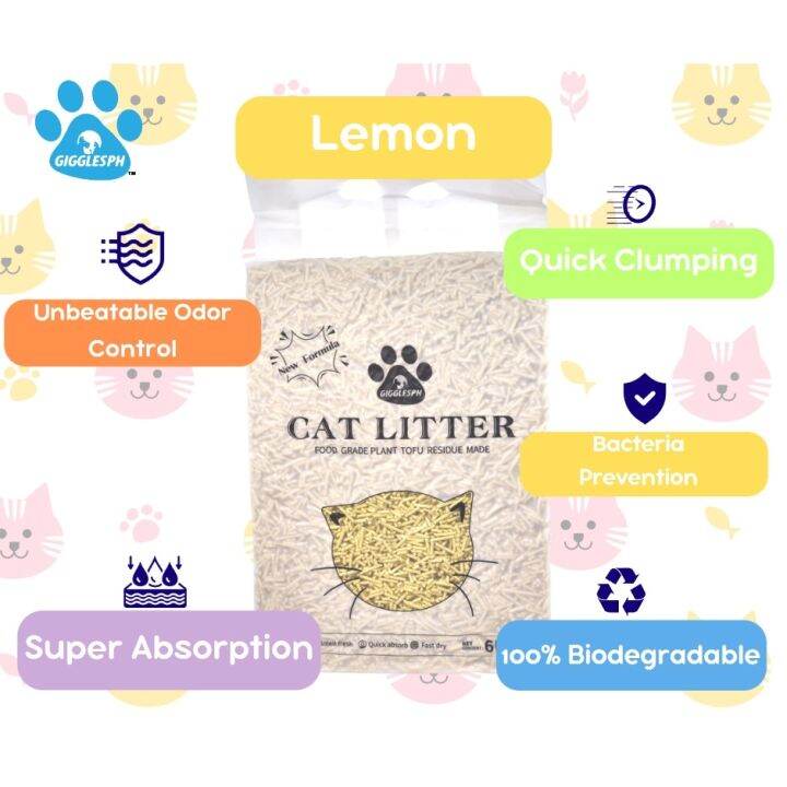 Gigglesph Tofu Cat Litter Catlitter Cat Liter 6L Pack | Lazada PH