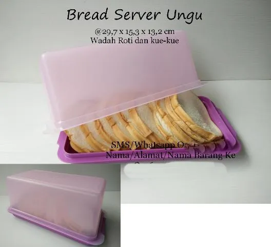 Tupperware Bread Server Tempat Roti Panjang Tupperware cuci gudang ...