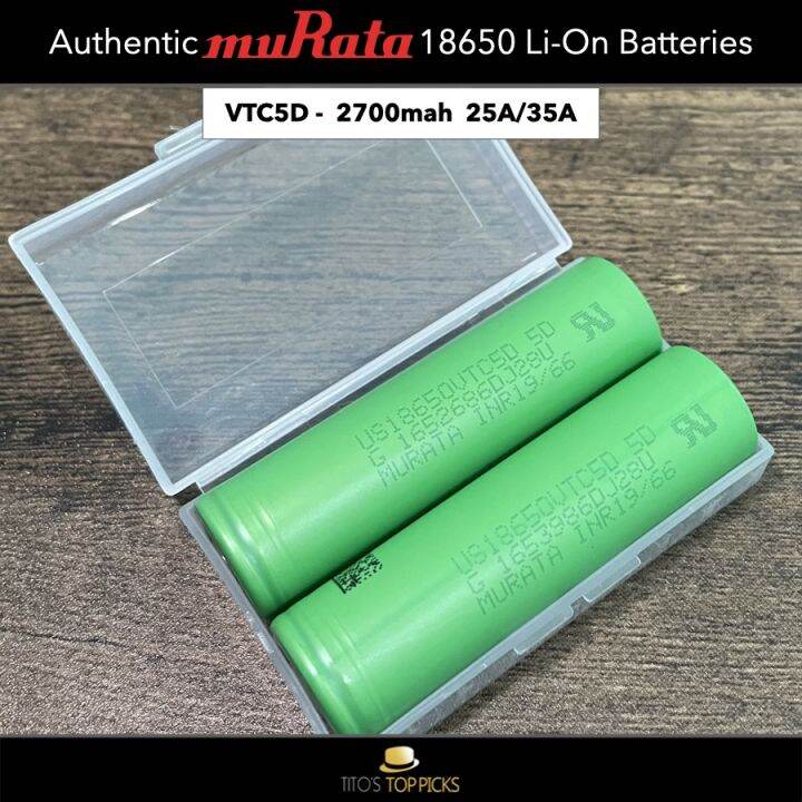 Sony Murata VTC5D 18650 Li-Ion High Drain Rechargeable Battery 2700mah ...