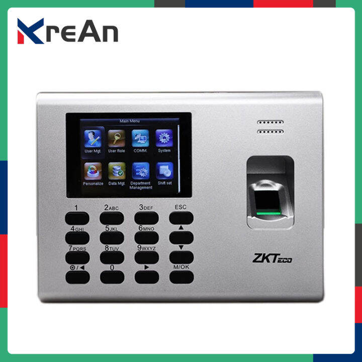 Biometric Attendance System ZKteco K40 Fingerprint Time Attendance Terminal Biometric ...