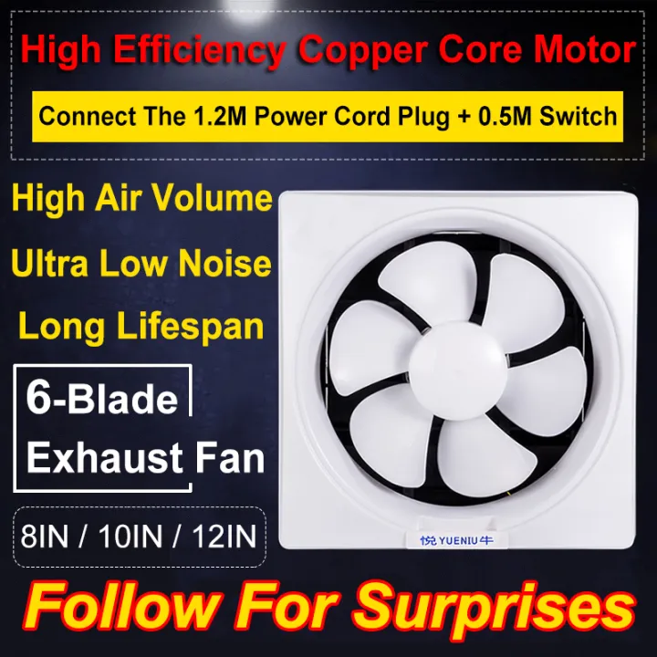 Strong Wind Ventilation Fan large size 10 inch,12inch,Plastic Square ...