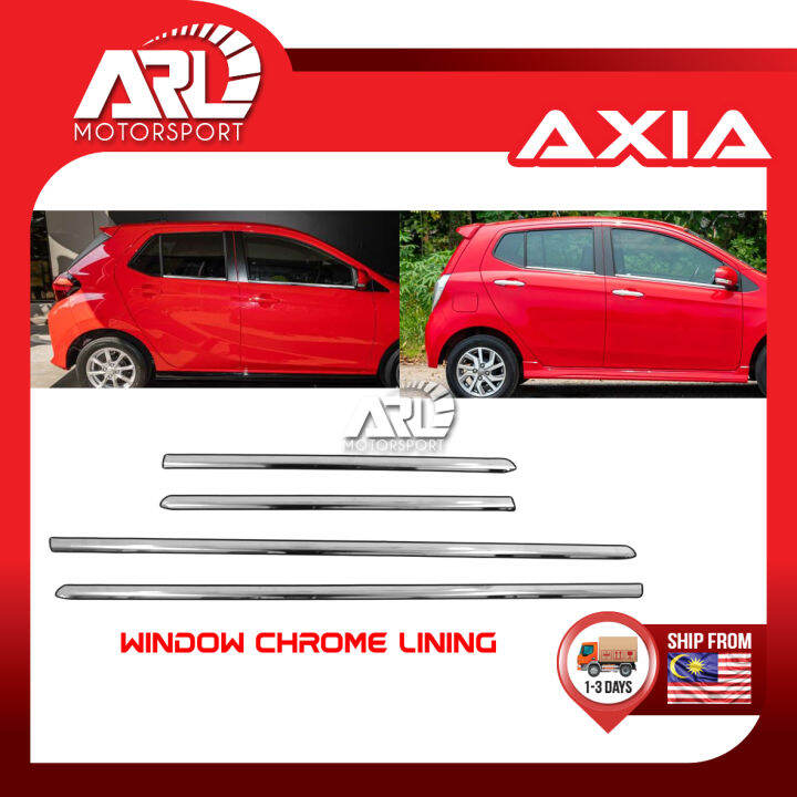 Perodua Axia 1st Gen / Axia 2nd Gen Chrome Lower Window Frame Cover ...