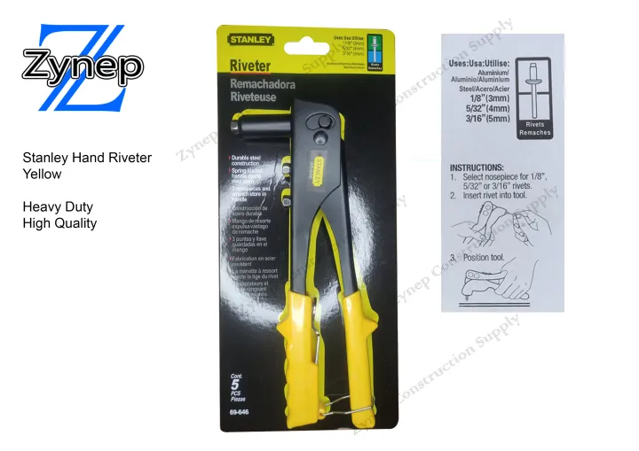 ORIGINAL STANLEY HAND RIVETER YELLOW | Lazada PH