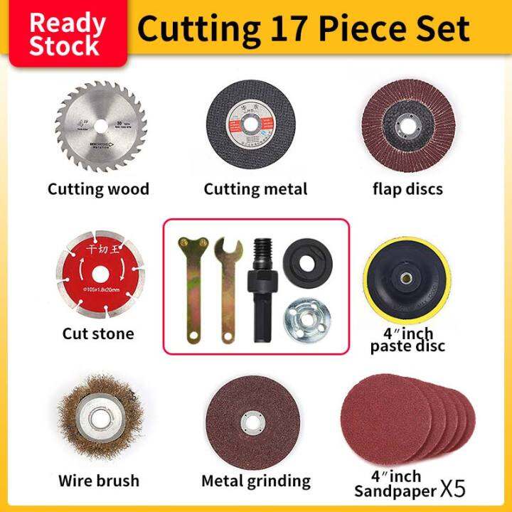 [Ready Stock]17in1 Angle grinder accessories kit | Lazada PH