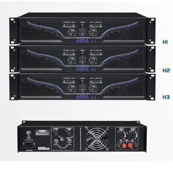 POWER AMPLIFIER 700W เพาเวอร์แอมป์ 700W RMS เครื่องขยายเสียง รุ่น MBA H ...