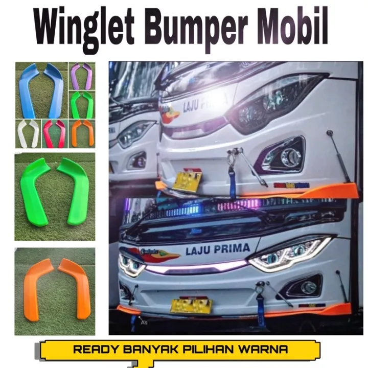 Winglet Bumper Depan Mobil / Bus / Truk Universal | Lazada Indonesia